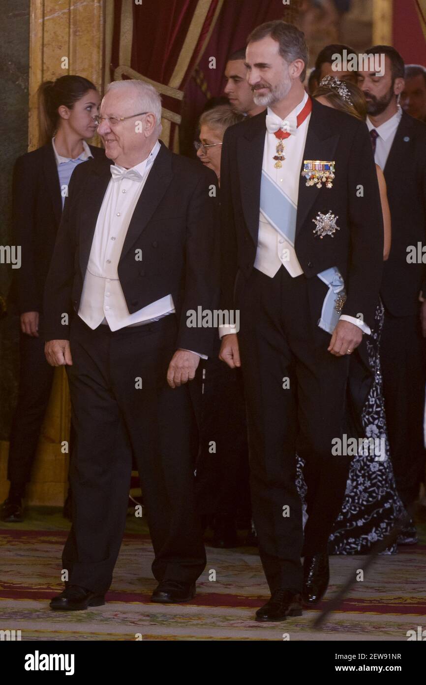Spanish Royals offer Gala Dinner in honor of Israel president, Reuven ...