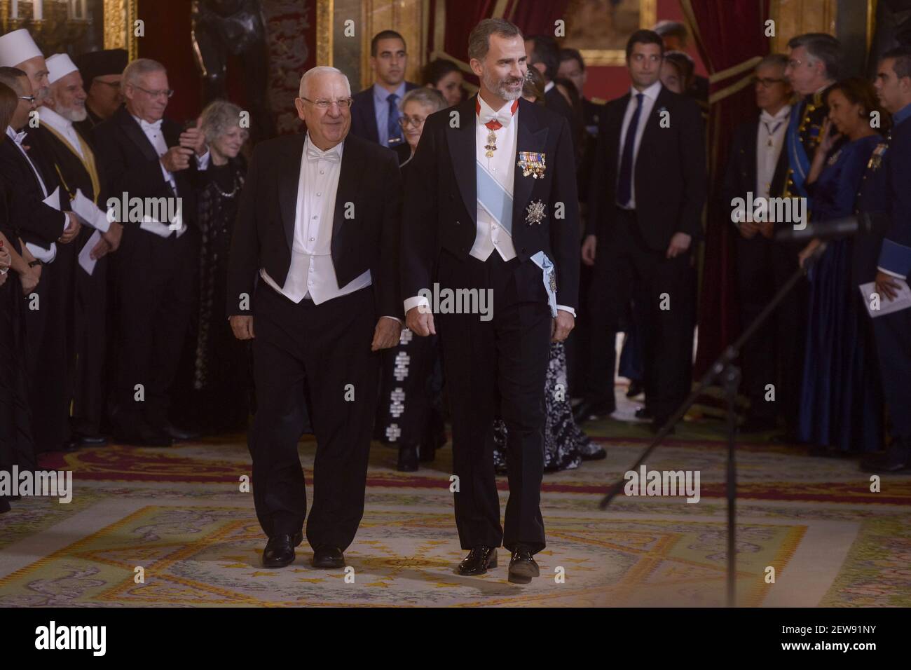 Spanish Royals offer Gala Dinner in honor of Israel president, Reuven ...