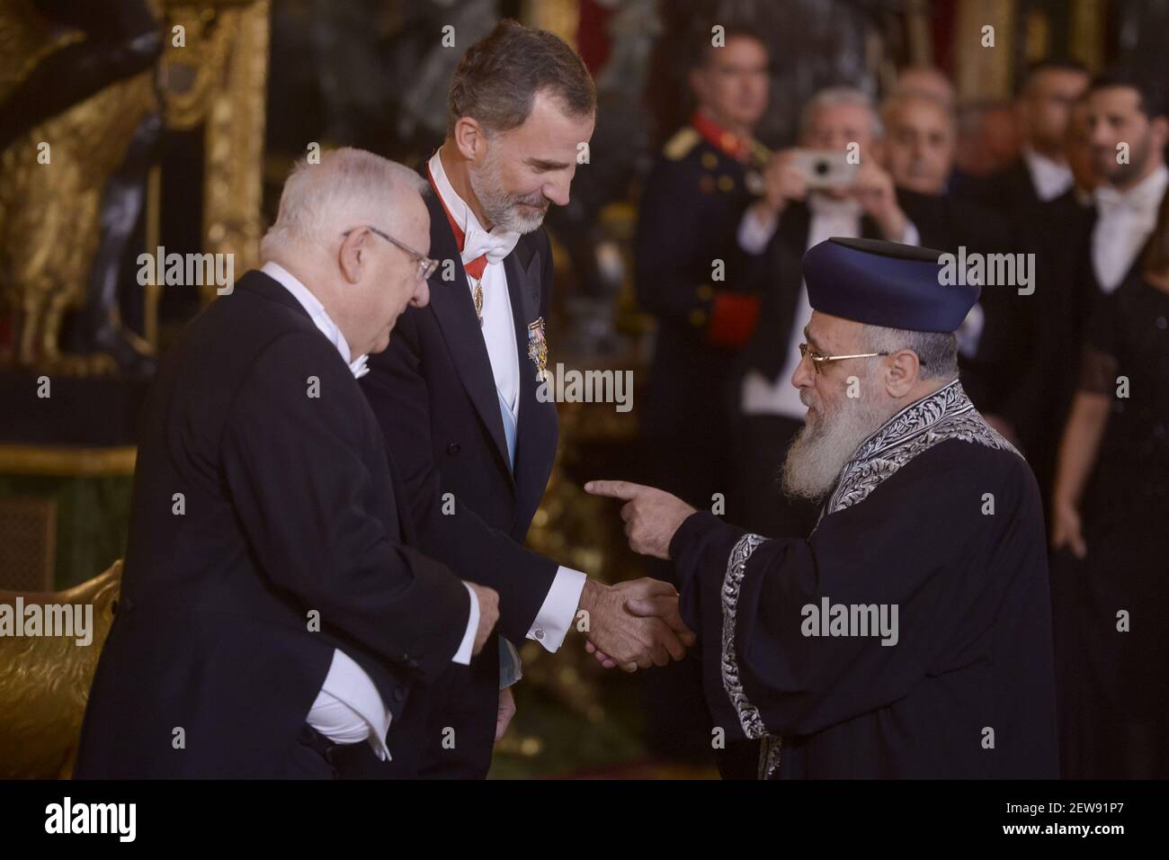 Spanish Royals offer Gala Dinner in honor of Israel president, Reuven Rivlin and his wife ...