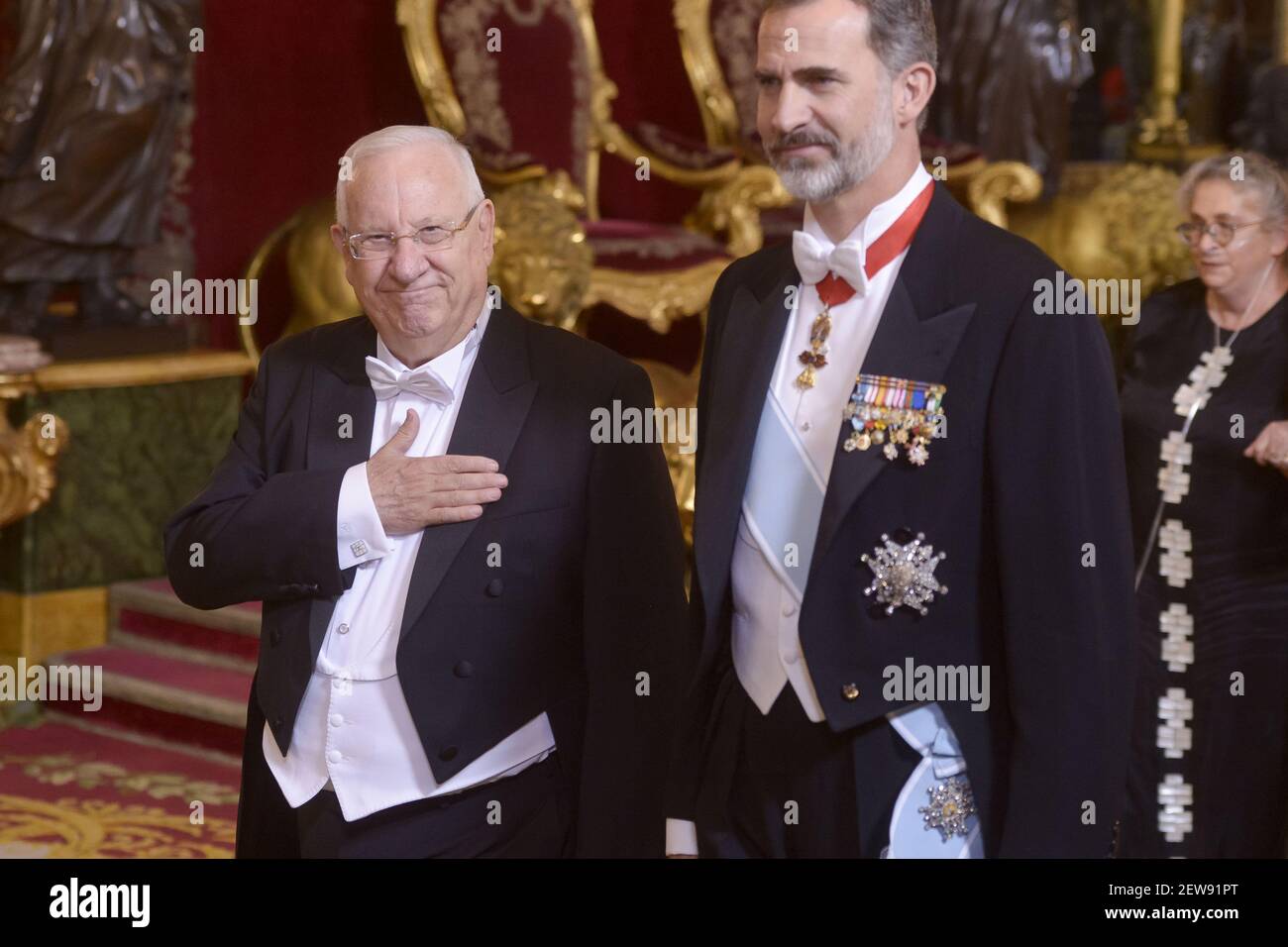 Spanish Royals offer Gala Dinner in honor of Israel president, Reuven ...