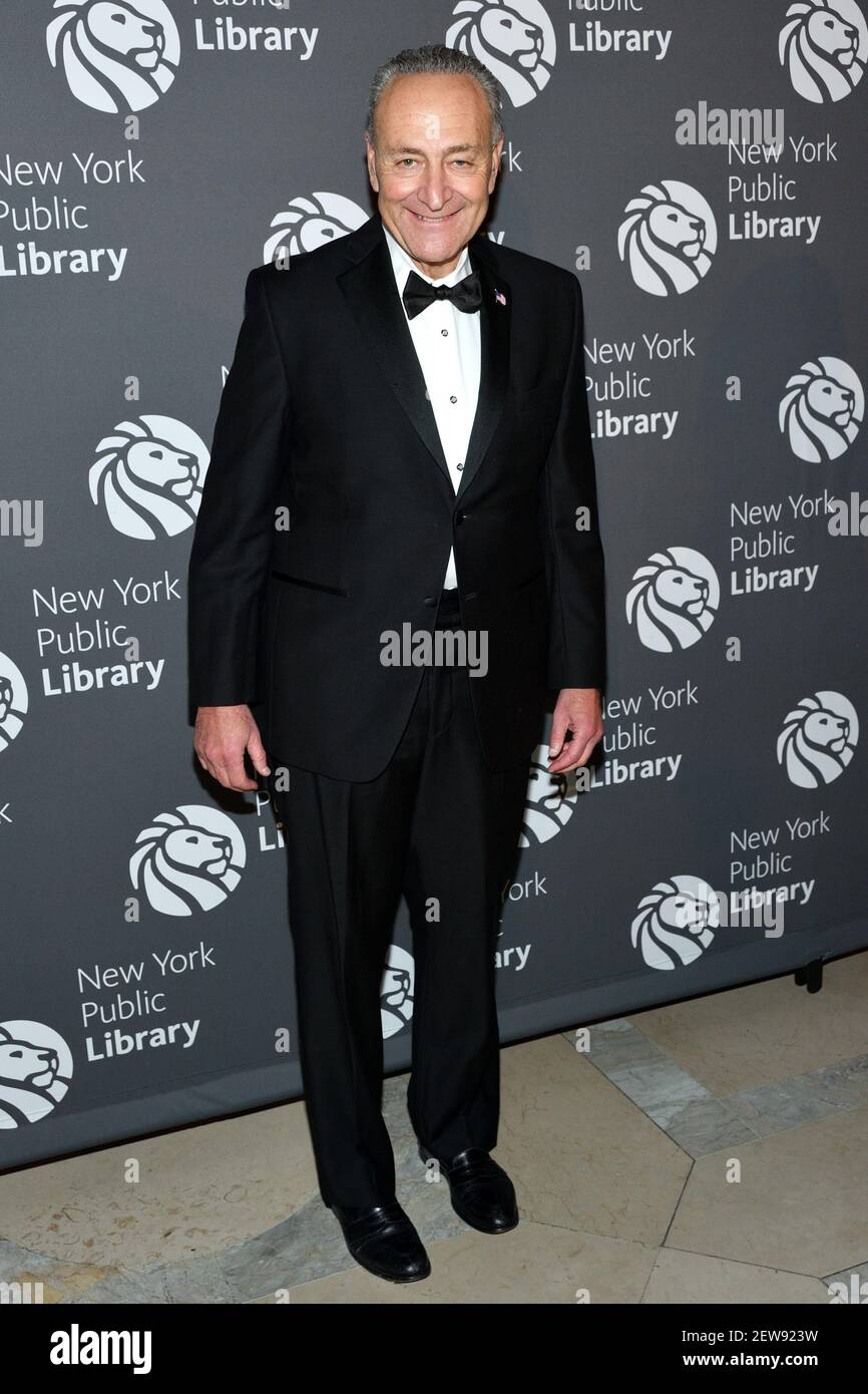 US Senator Charles Schumer attends the New York Public Library 2017 ...