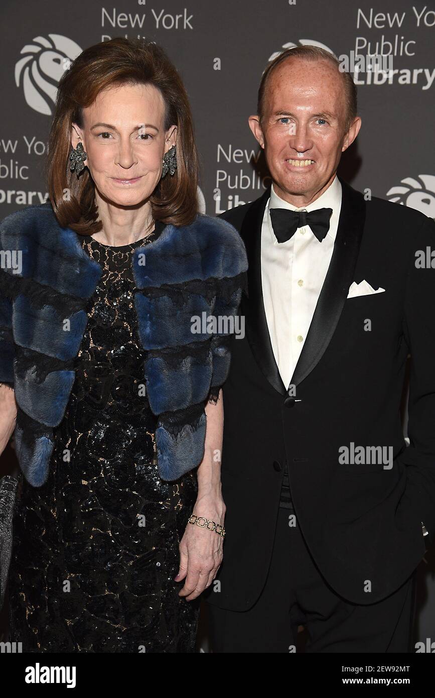 Lally Weymouth and Mark Gilbertson attends the 2017 NYPL Library Lions ...