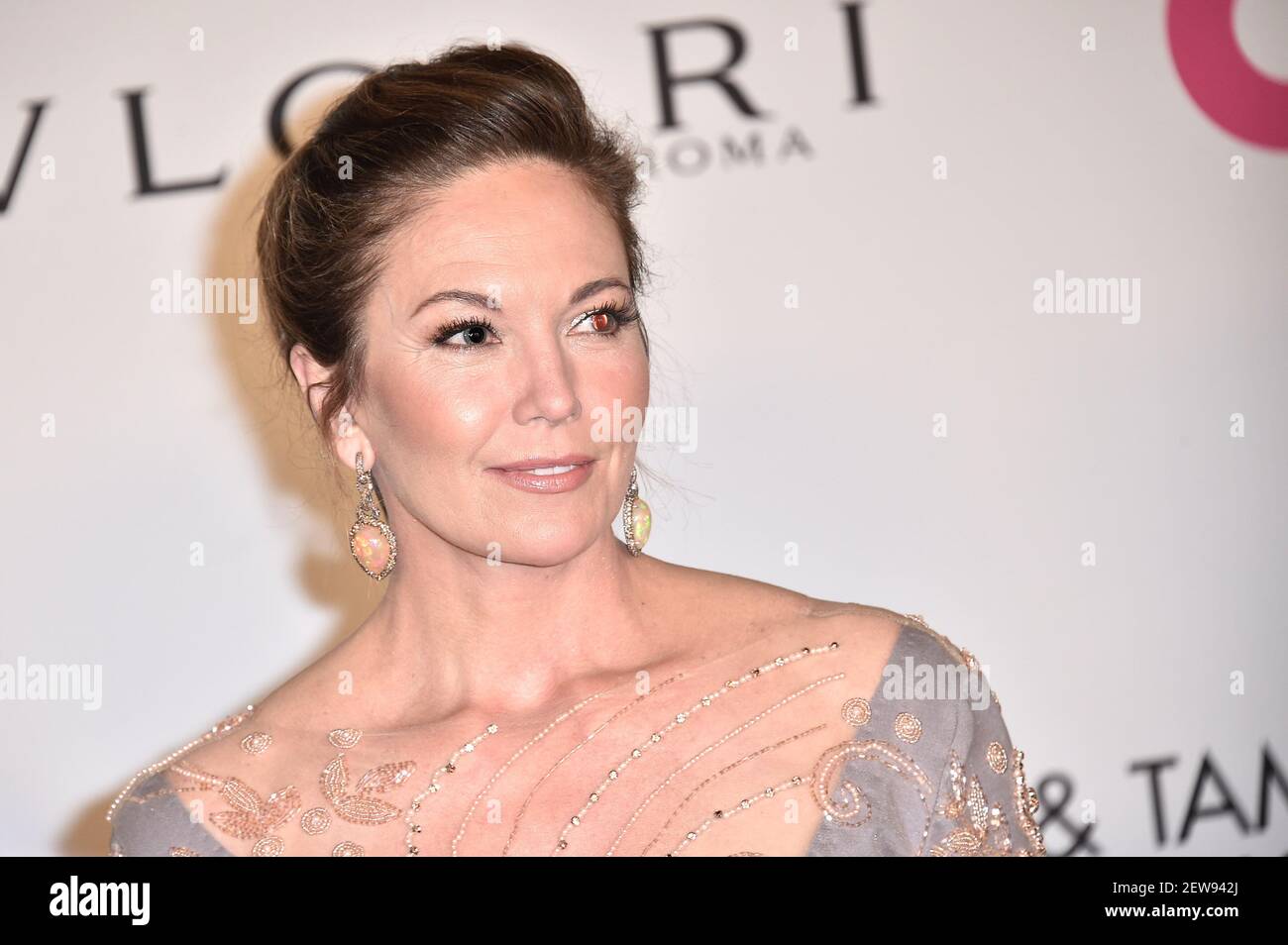 Diane Lane attends the Elton John AIDS Foundation commemorates its 25th ...
