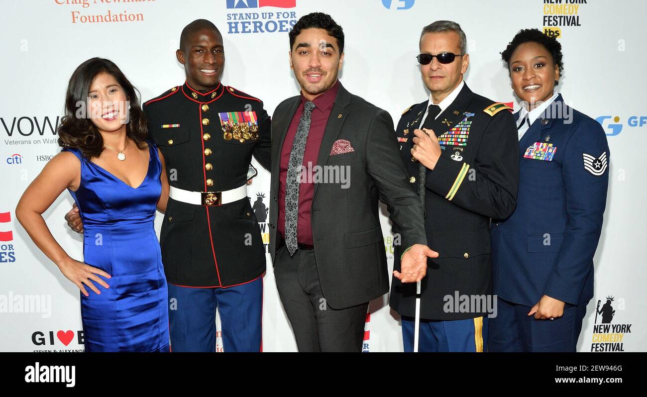 NEW YORK - NOVEMBER 7: L-R: USAF CPT (ret) Jen Oh, USMC CPL (ret ...