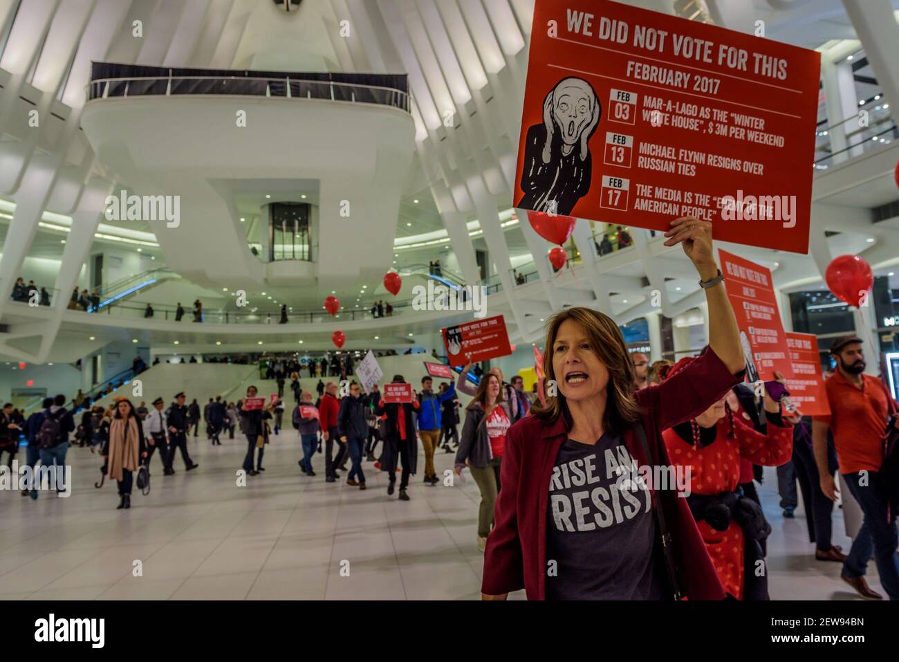 For a half hour on November 7, 2017 at The Oculus in downtown Manhattan ...
