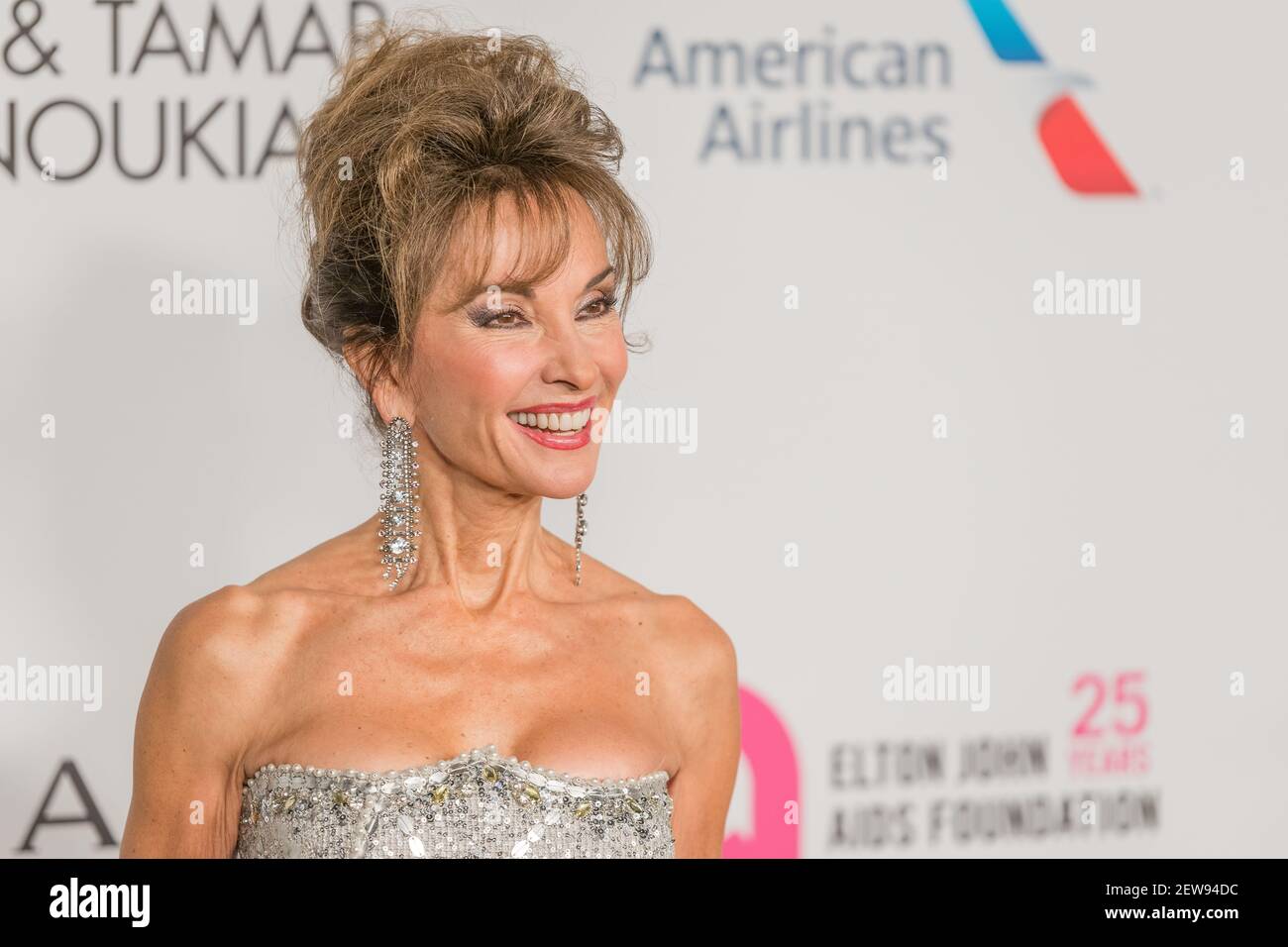 Susan Lucci is seen at arrivals for the Elton John Aids Foundation 2017 ...