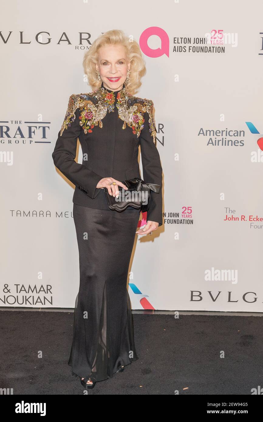 Lynn Wyatt is seen at arrivals for the Elton John Aids Foundation 2017 ...