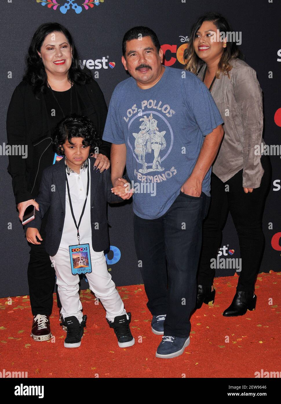 Guillermo Rodriguez and Family arrives at Disney Pixar's "Coco" Los ...