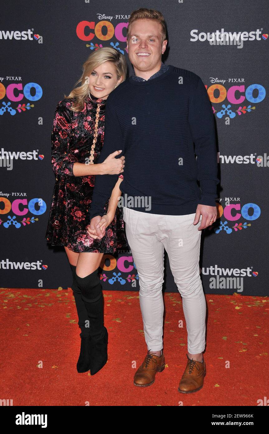 (L-R) Lindsay Arnold and husband Samuel Lightner Cusick arrives at ...