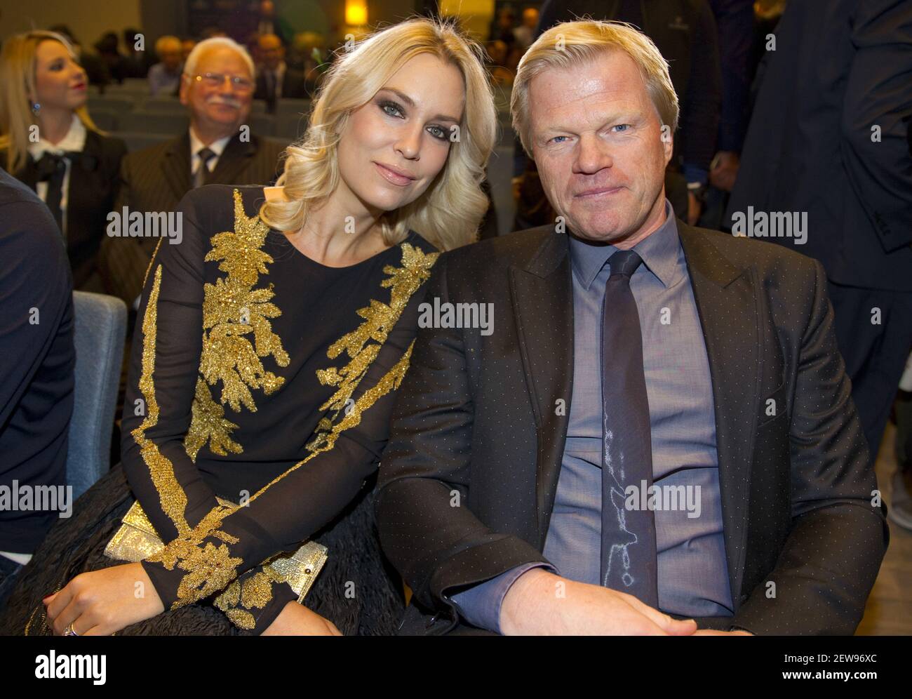 Oliver Kahn and wife Svenja attend the Goldenfoot Hublot Awards were he ...