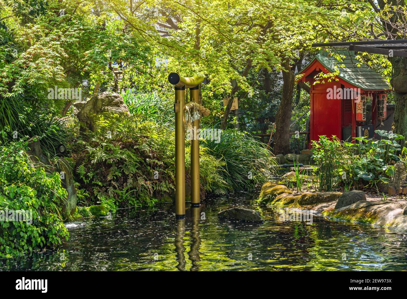 Torii gate with shimenawa hi-res stock photography and images - Alamy