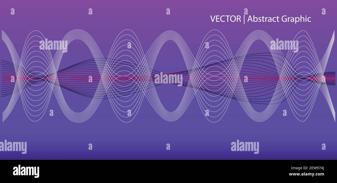 Vector graphic elements of soundwave effect ribbon banner shapes ...