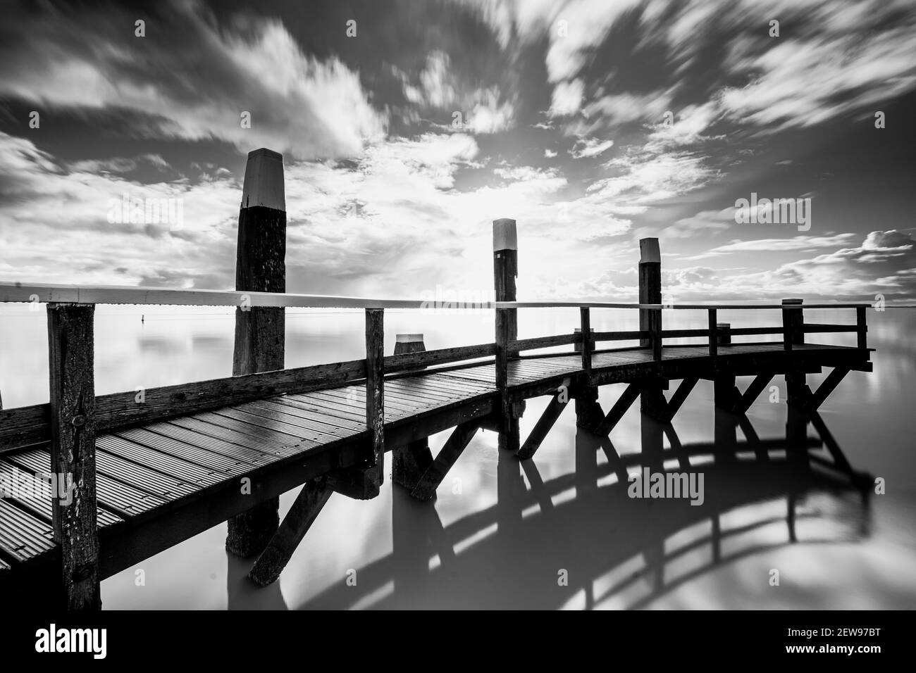 View on wadden sea Black and White Stock Photos & Images - Alamy