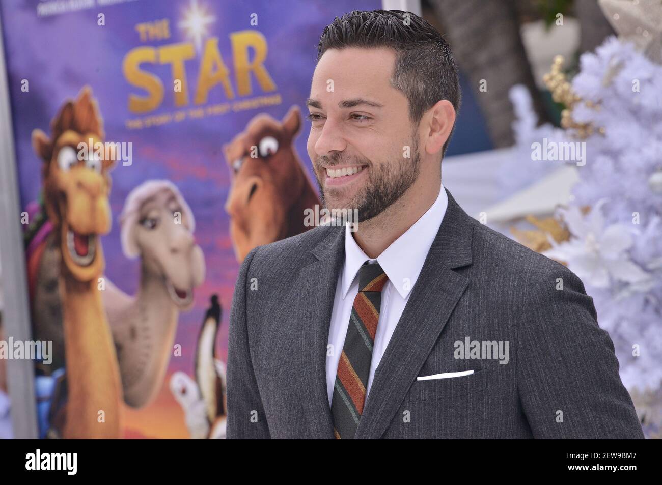 Zachary Levi arrives at "The Star" Los Angeles Premiere held at the ...