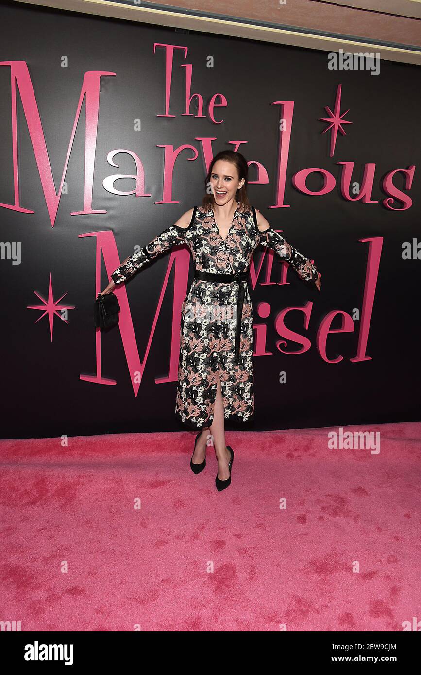 actress Rachel Brosnahan attends the New York Premier of Amazon Prime ...