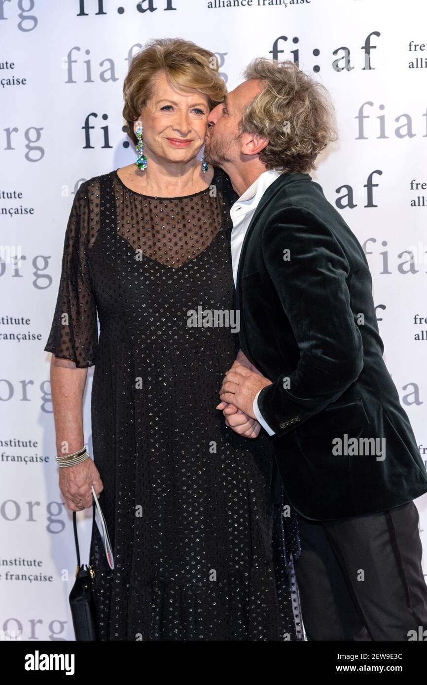 Marie-Monique Steckel (L) and Pascal Blondeau (R) are seen at arrivals ...