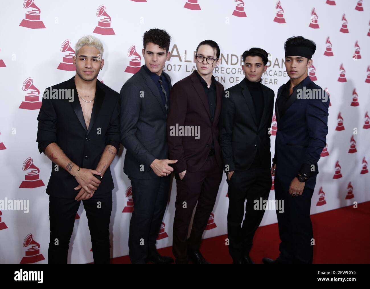 CNCO arrive at the Latin Recording Academy Person of the Year Gala Red ...