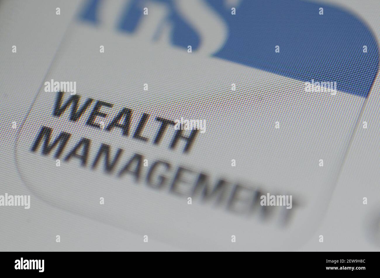 The Goldman Sachs Wealth Management application is seen on a mobile ...