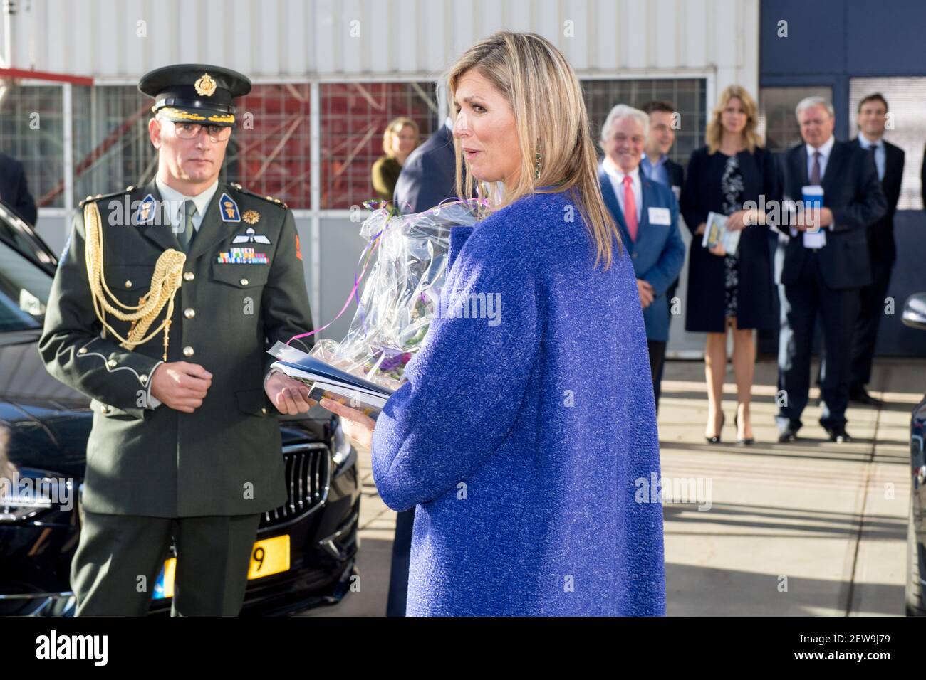 Queen Maxima of the Netherlands visits family business Octatube on the ...