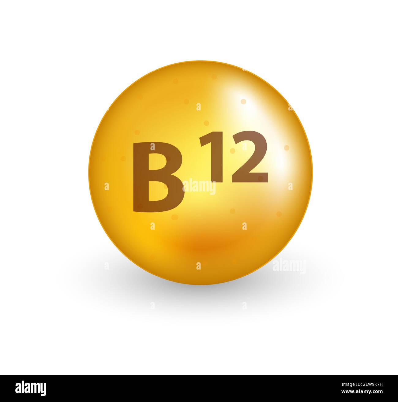Vitamin B12 capsule realistic 3d style. Vitamin pill. Healthy lifestyle ...