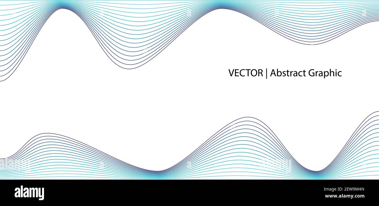 A vector graphic illustration of colourful lines in an abstract swirl ...