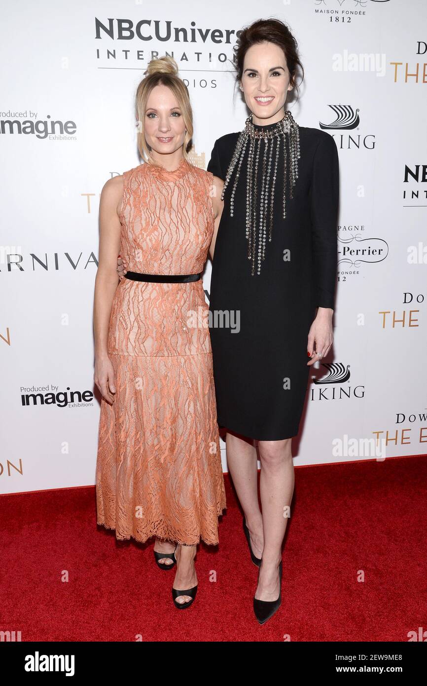 (L-R) Joanne Froggatt and Michelle Dockery attend the 'Downton Abbey ...