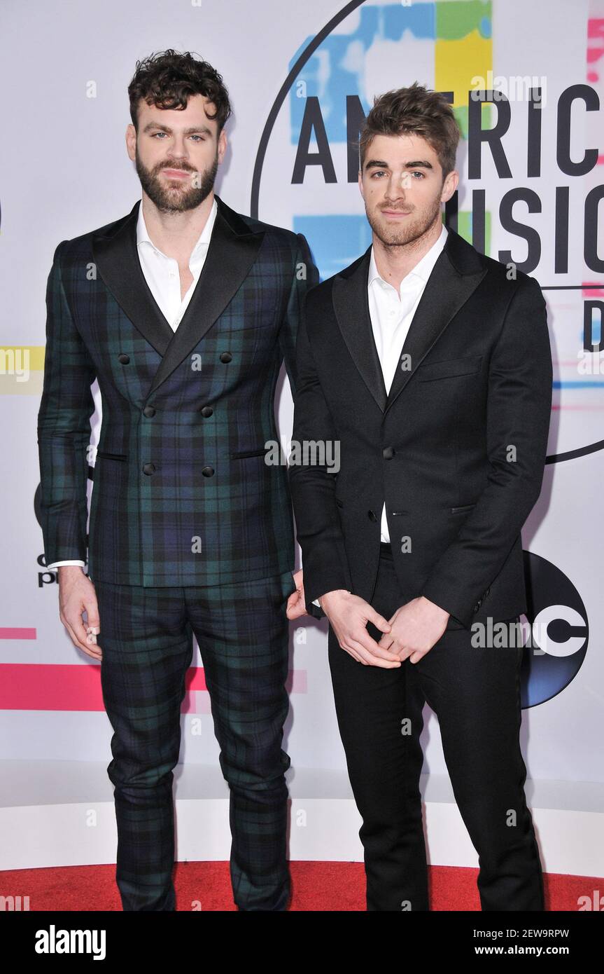 Alex Pall and Andrew Taggart of music group The Chainsmokers at the ...