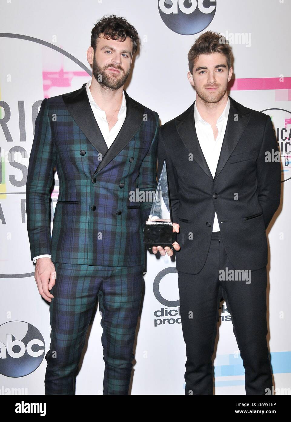 Alex Pall and Andrew Taggart of The Chainsmokers at the 2017 American ...
