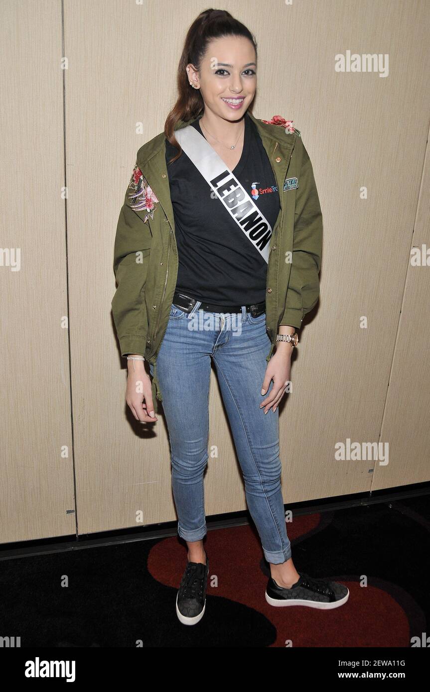 Miss Lebanon Jana Sader at the Miss Universe Power Of A Smile With ...