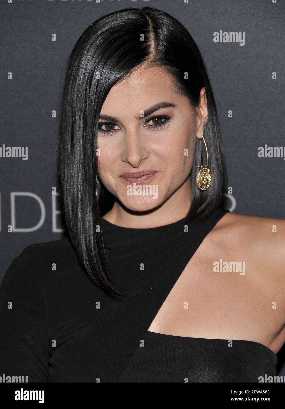 Megan Olivi arrives at The 66th Miss Universe Competition held at the ...