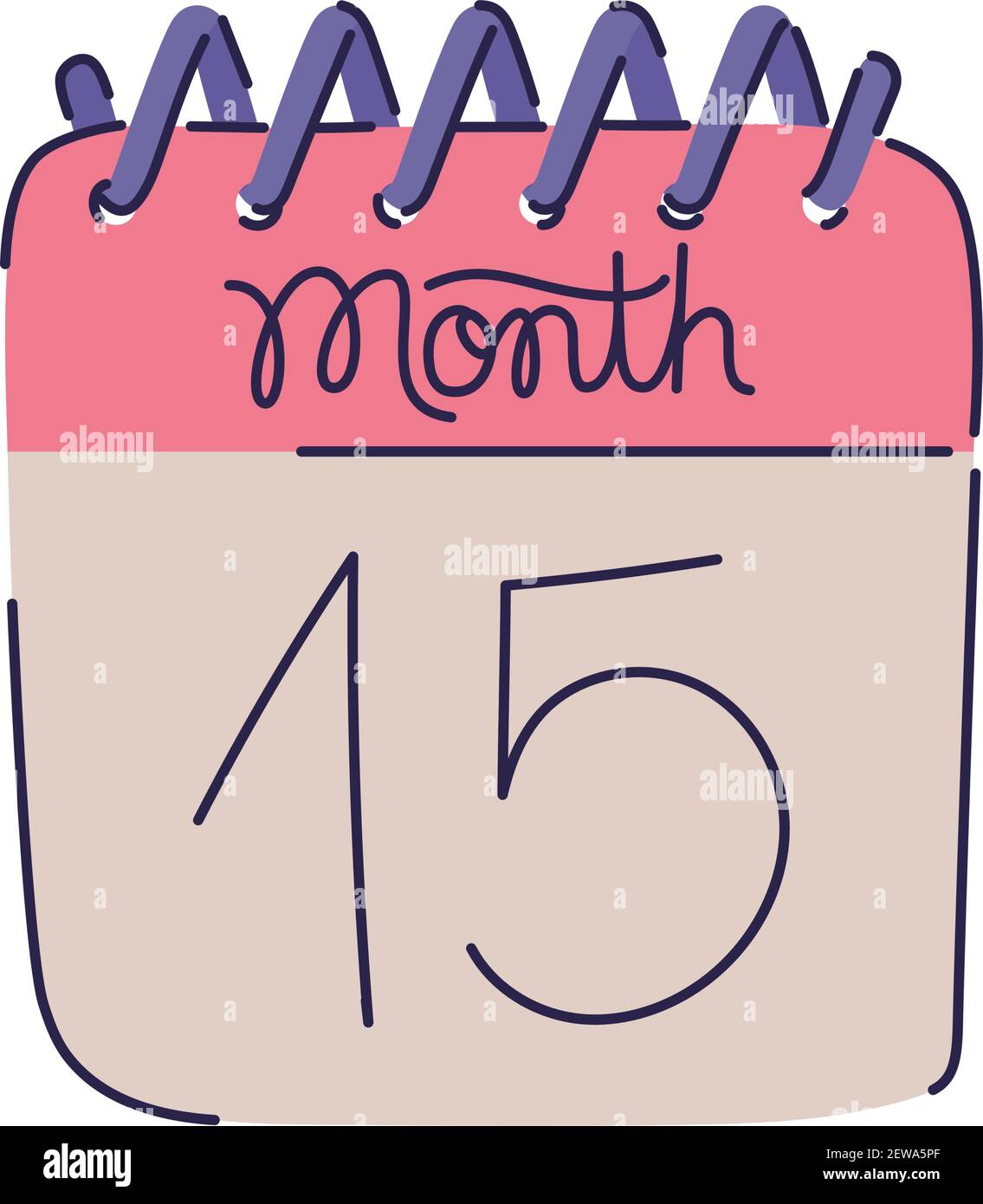 pink calendar isolated Stock Vector Image & Art - Alamy