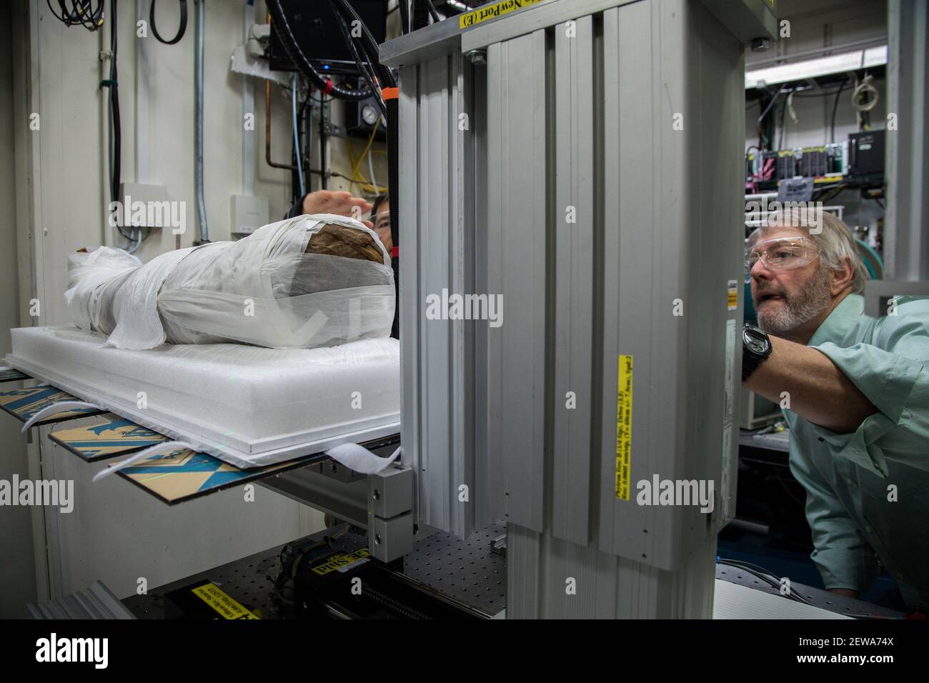 Stuart Stock, right, Research Professor of Cell and Molecular Biology ...