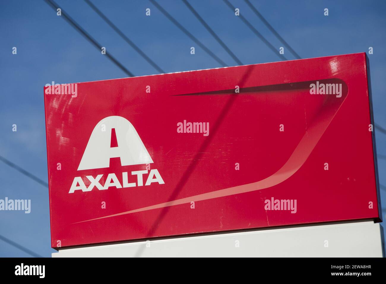 A logo sign outside of a facility occupied by Axalta Coating Systems in ...