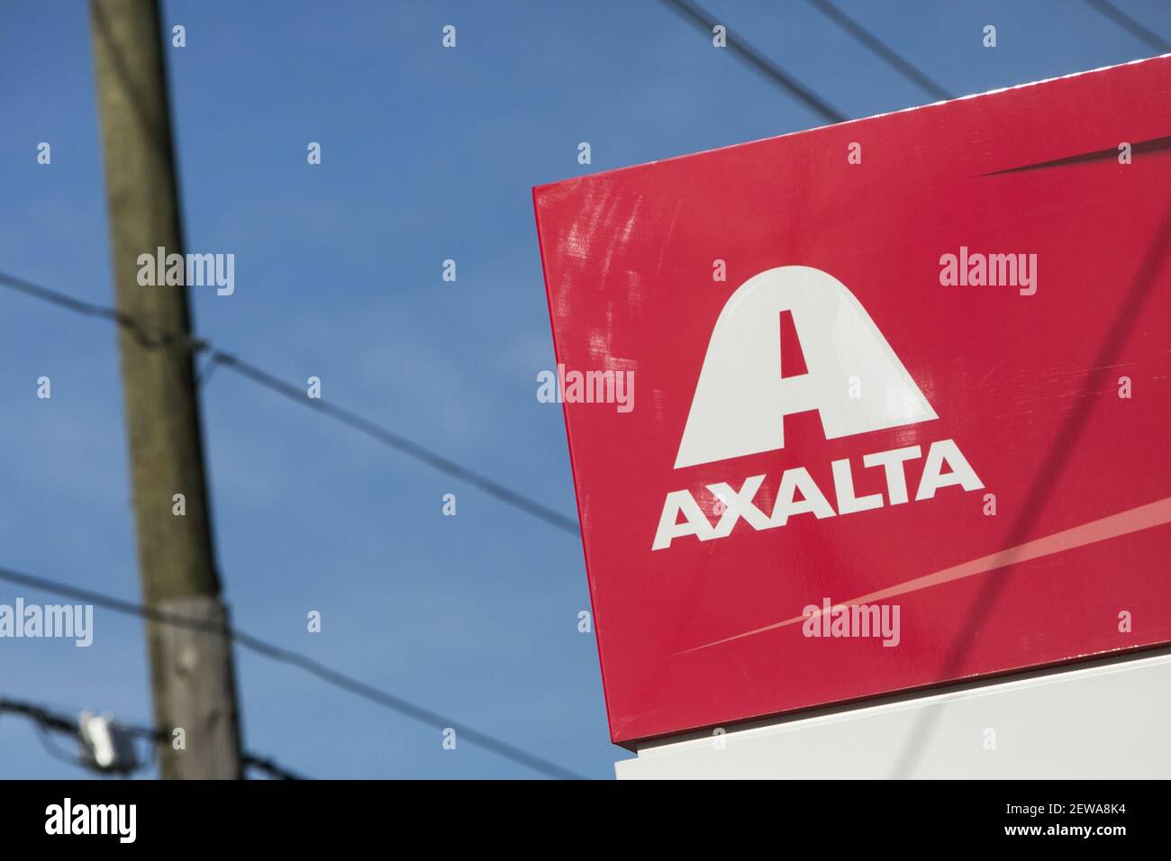 A logo sign outside of a facility occupied by Axalta Coating Systems in ...