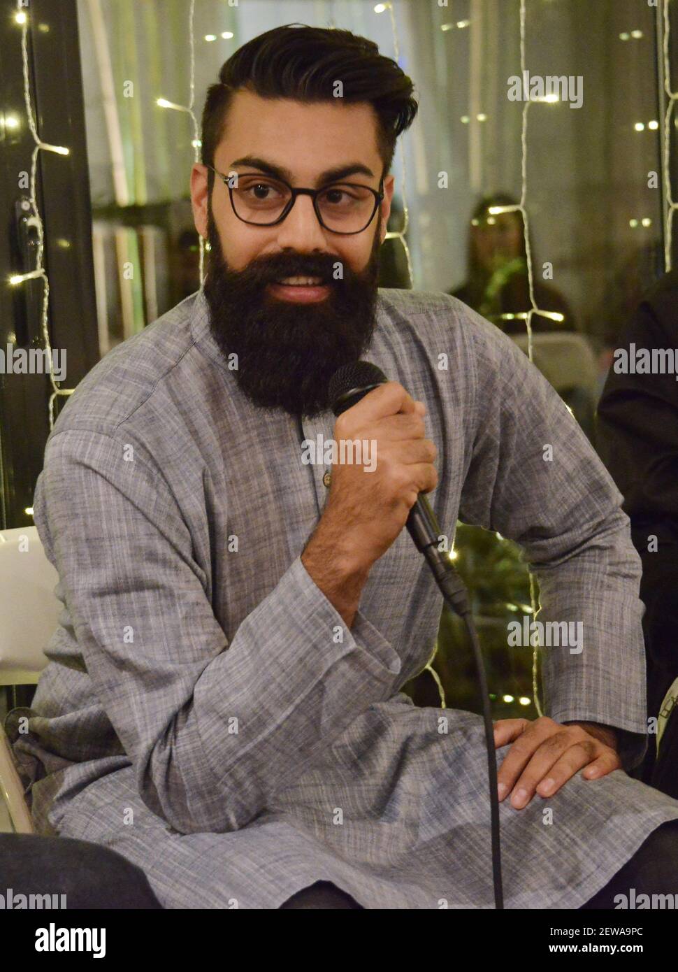 Actor/Podcaster Saagar Shaikh at the Haikus With Hotties x Dream Panel ...