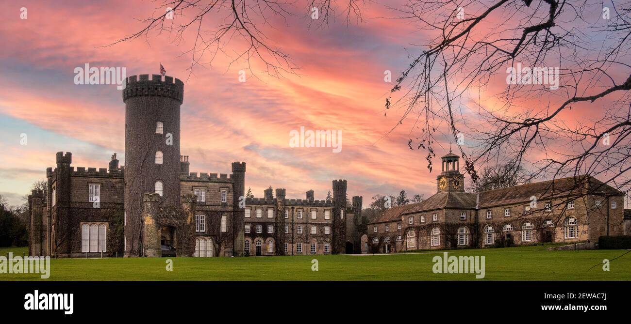 Swinton Park Hotel, Yorkshire. 17th century castle surrounded by ...
