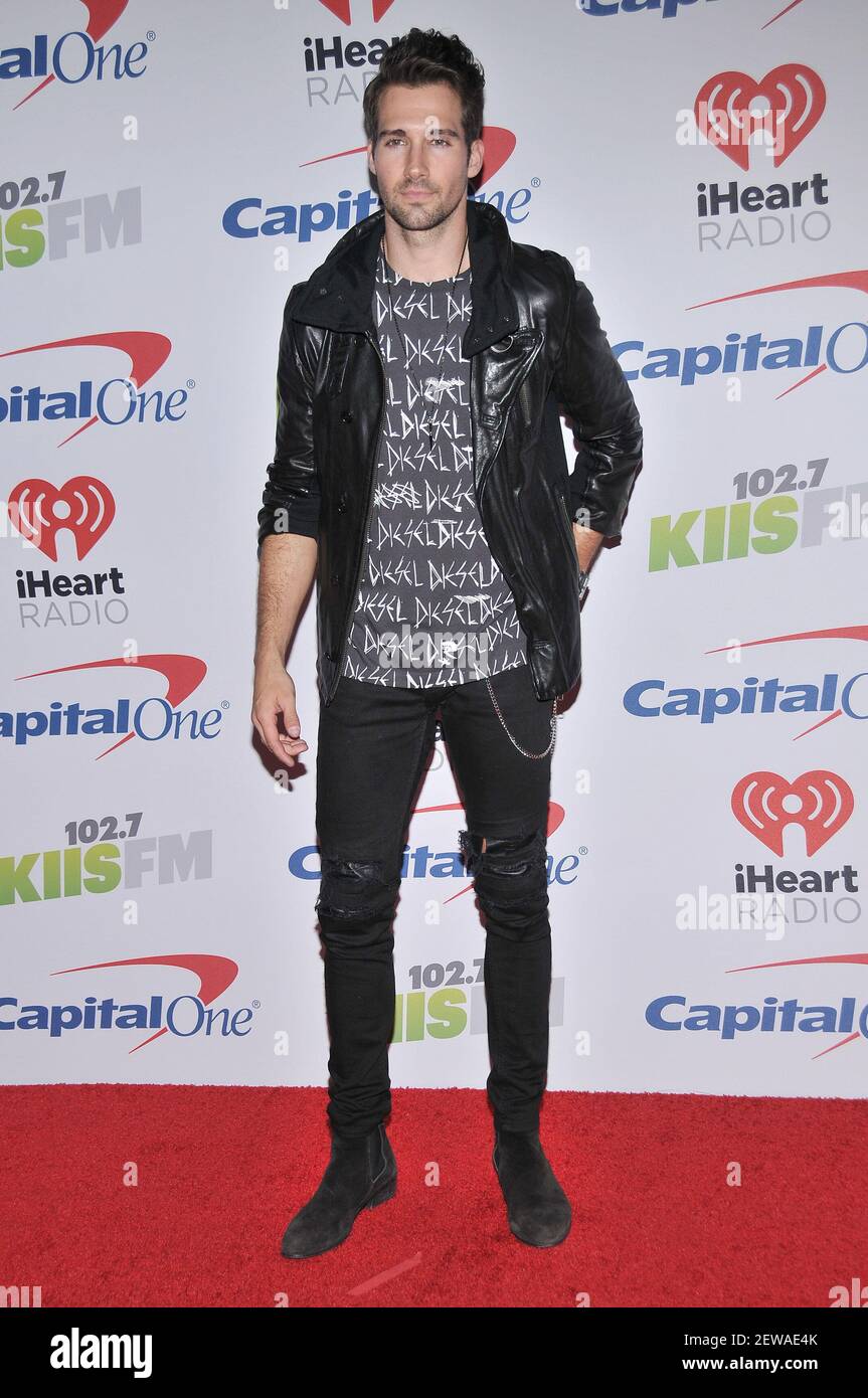 James Maslow arrives at the KIISFM's iHeartRadio Jingle Ball 2017 held ...