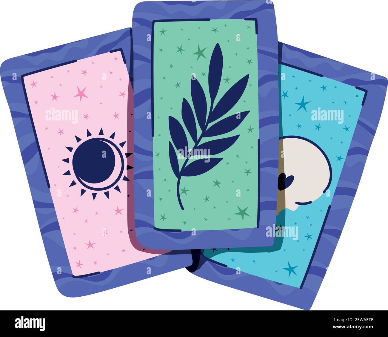 set of esoteric cards on a white background Stock Vector Image & Art ...