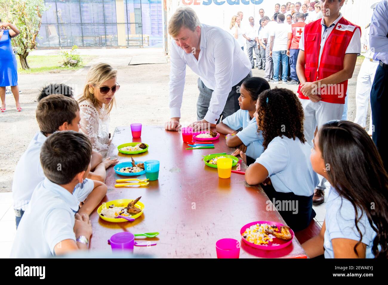King Willem-Alexander and Queen Maxima during visit to Sundial School ...