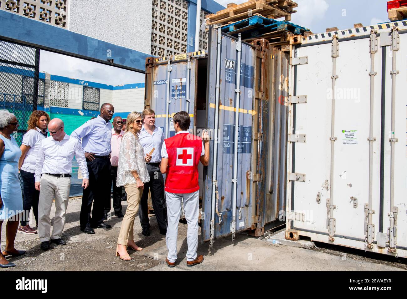 King Willem-Alexander and Queen Maxima during visit to Sundial School and Food distribution ...