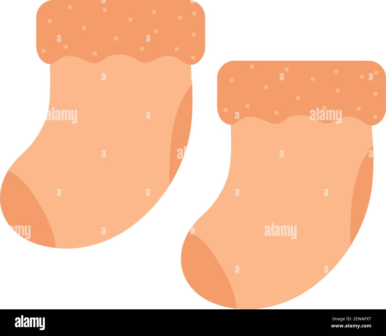 baby socks isolated Stock Vector Image & Art - Alamy
