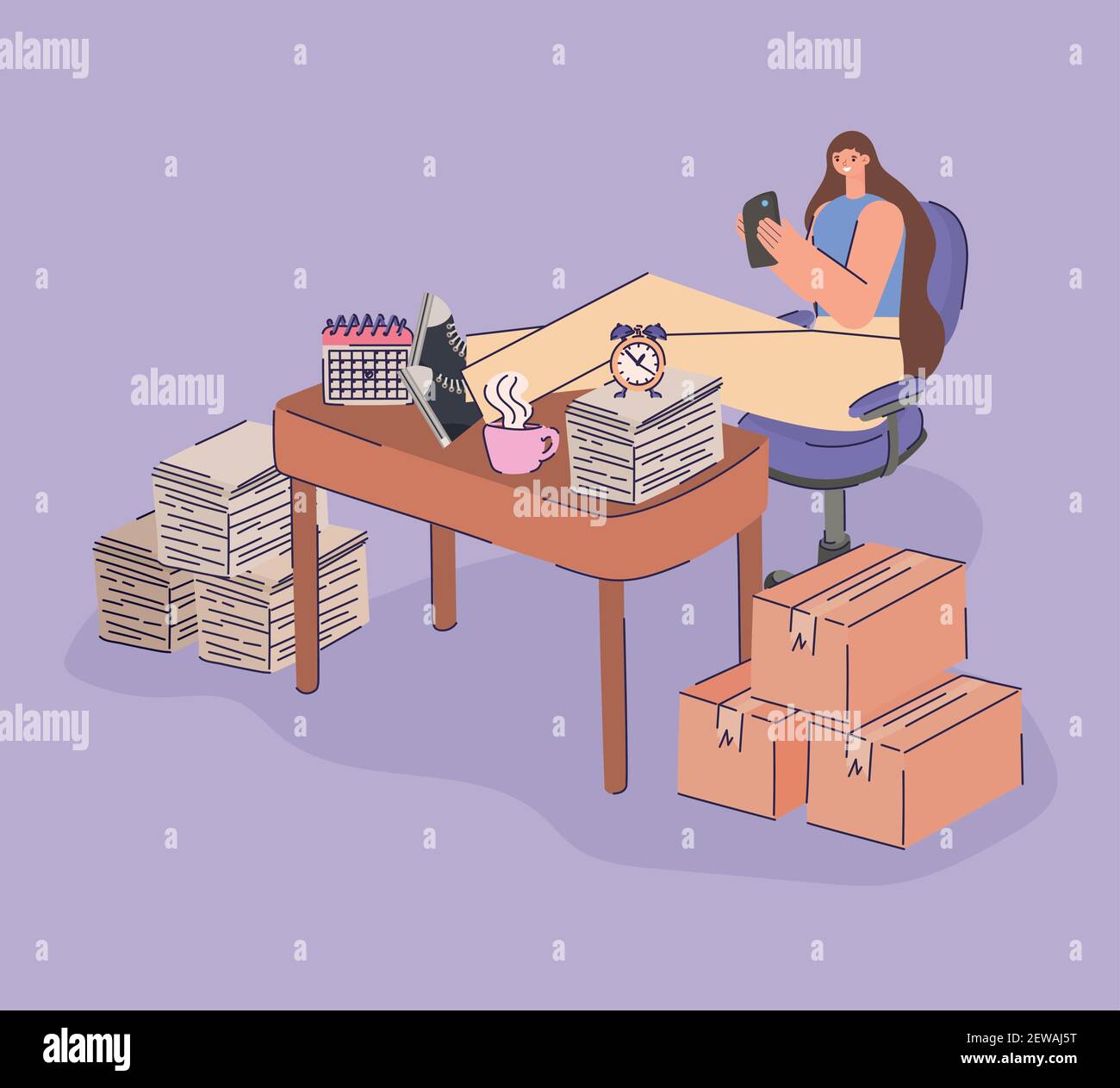 Procrastinating Stock Vector Images - Alamy