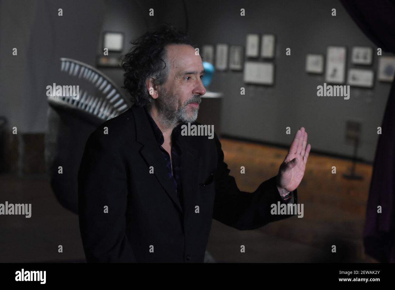 Director Tim Burton attends a photocall to promote 'The World of Tim ...