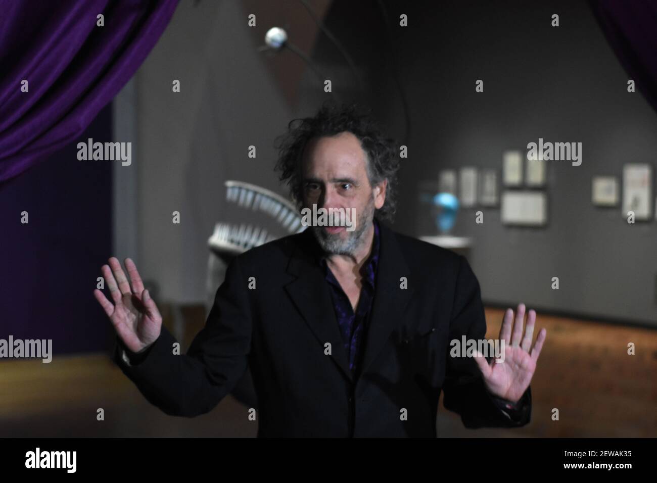 Director Tim Burton attends a photocall to promote 'The World of Tim ...