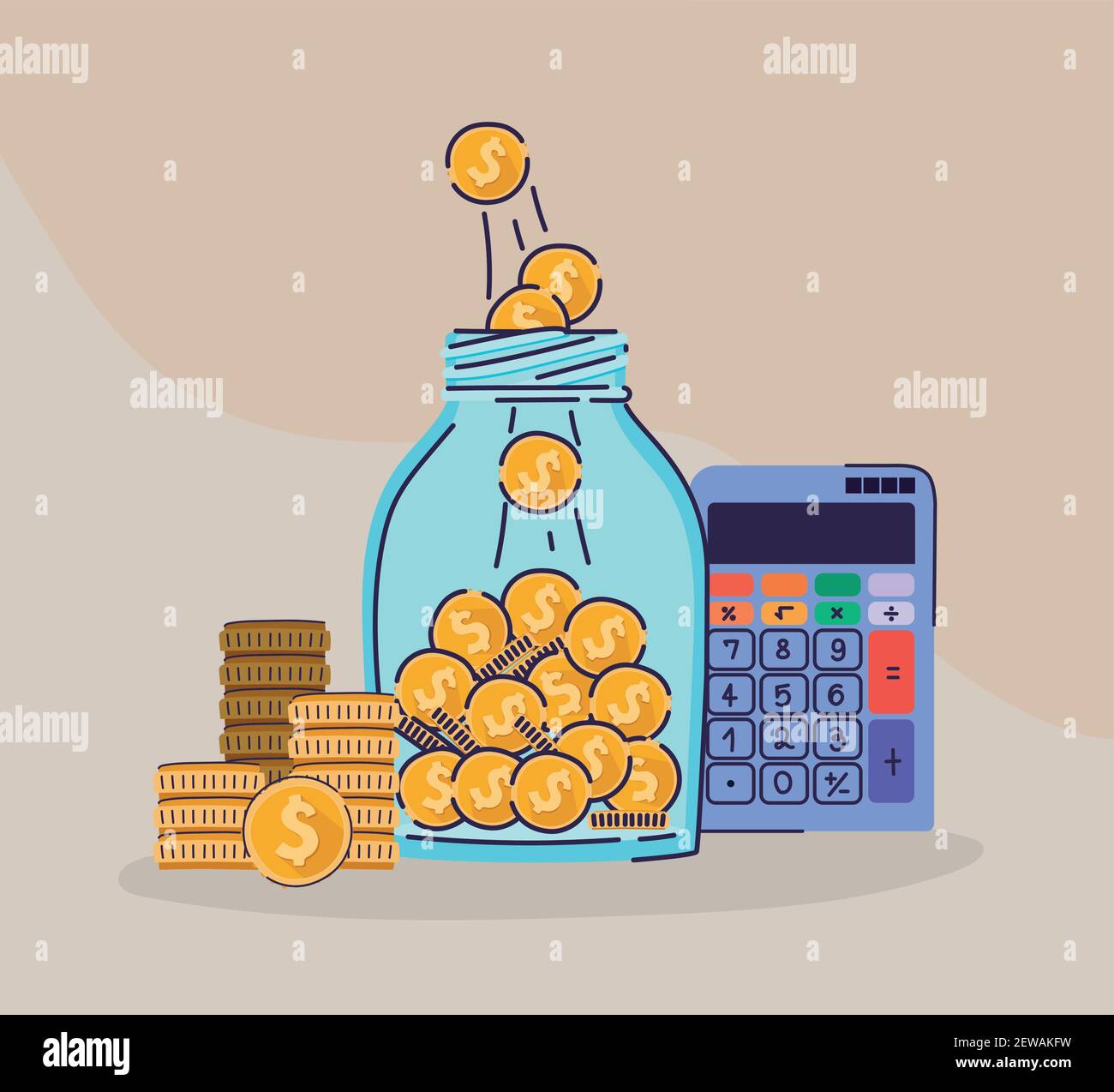 bundle of saving management icons Stock Vector Image & Art - Alamy
