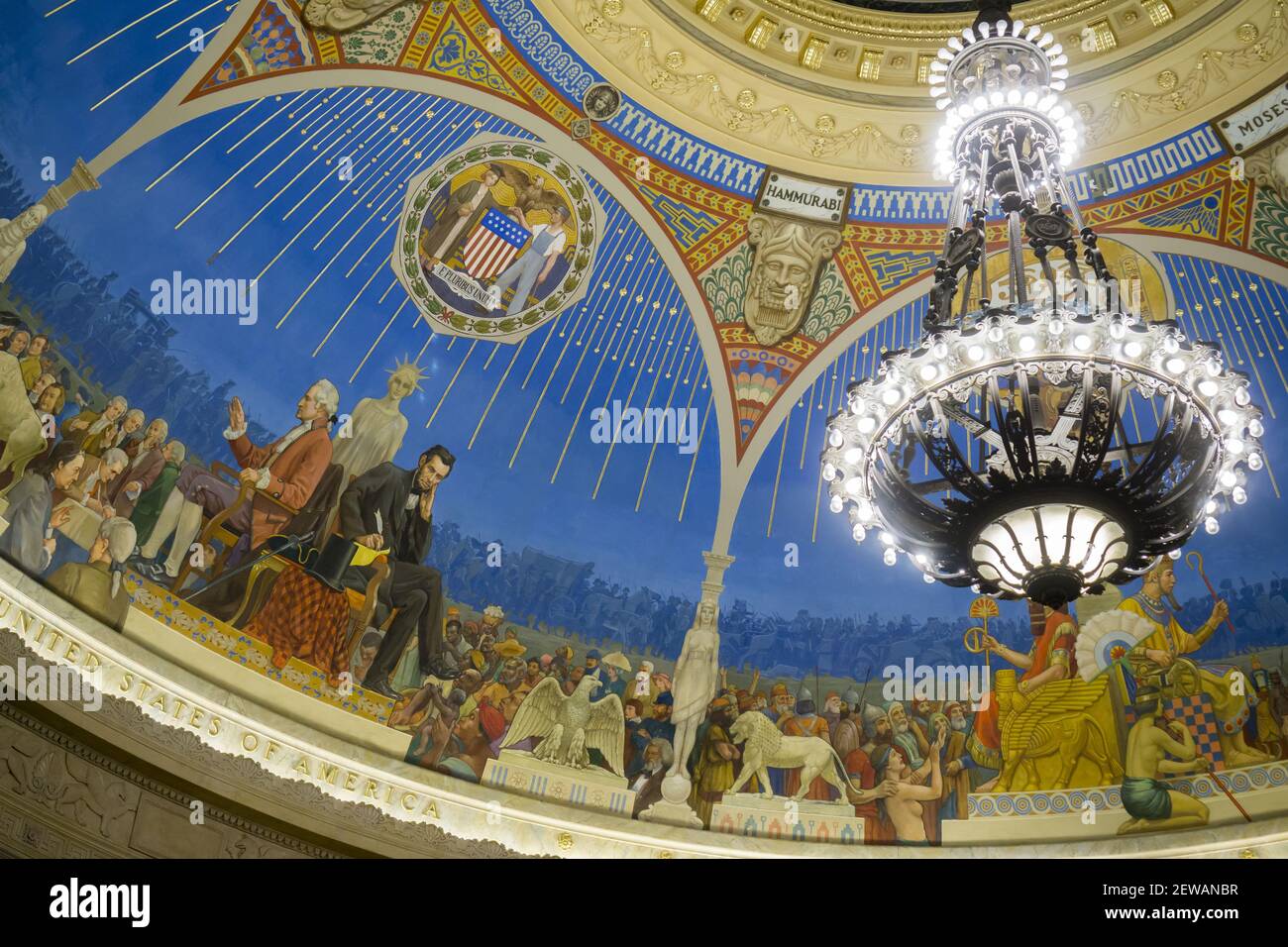 Detail of "Law Through the Ages" (The History of the Law) in the ...