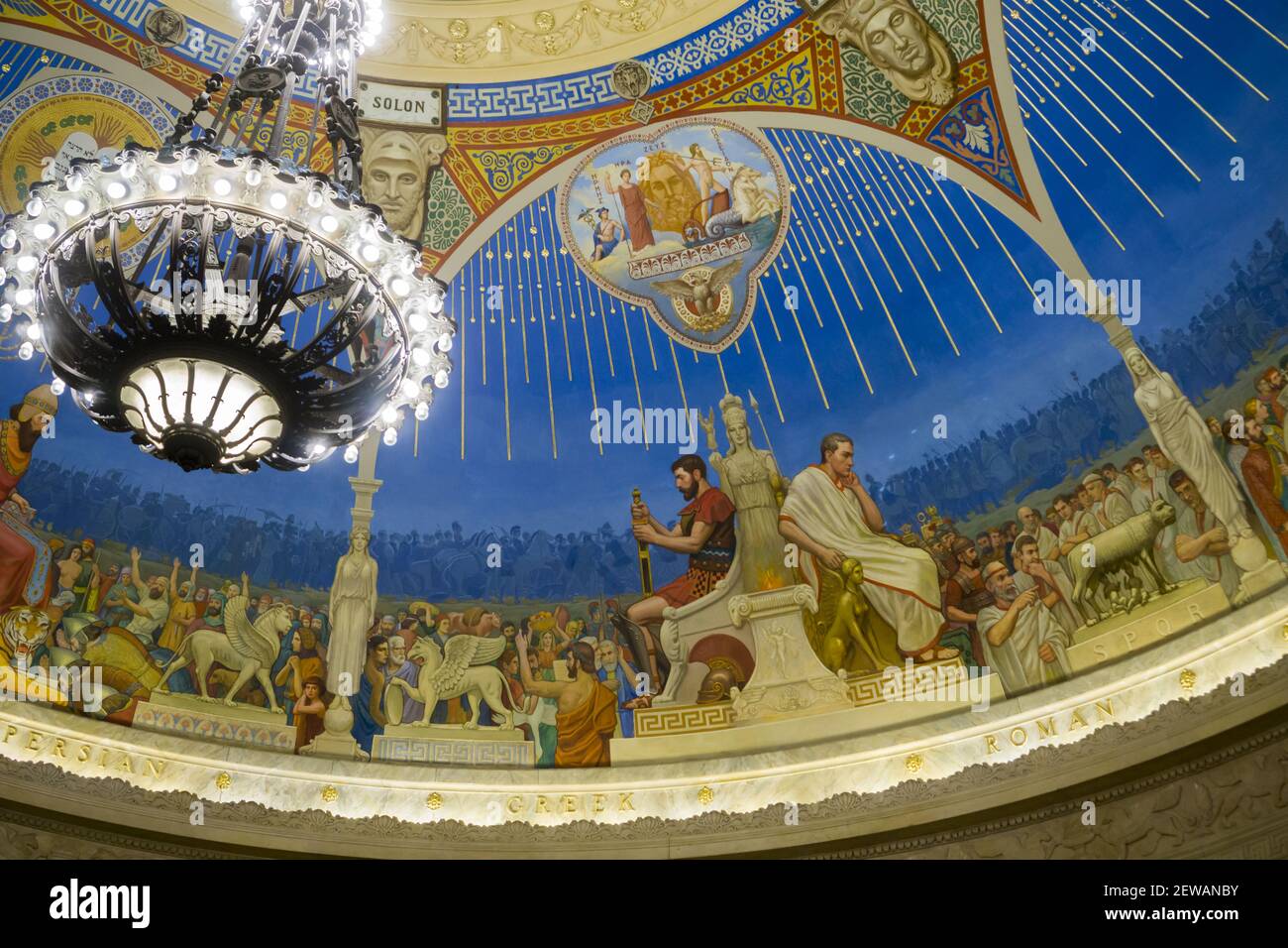 Detail of "Law Through the Ages" (The History of the Law) in the ...