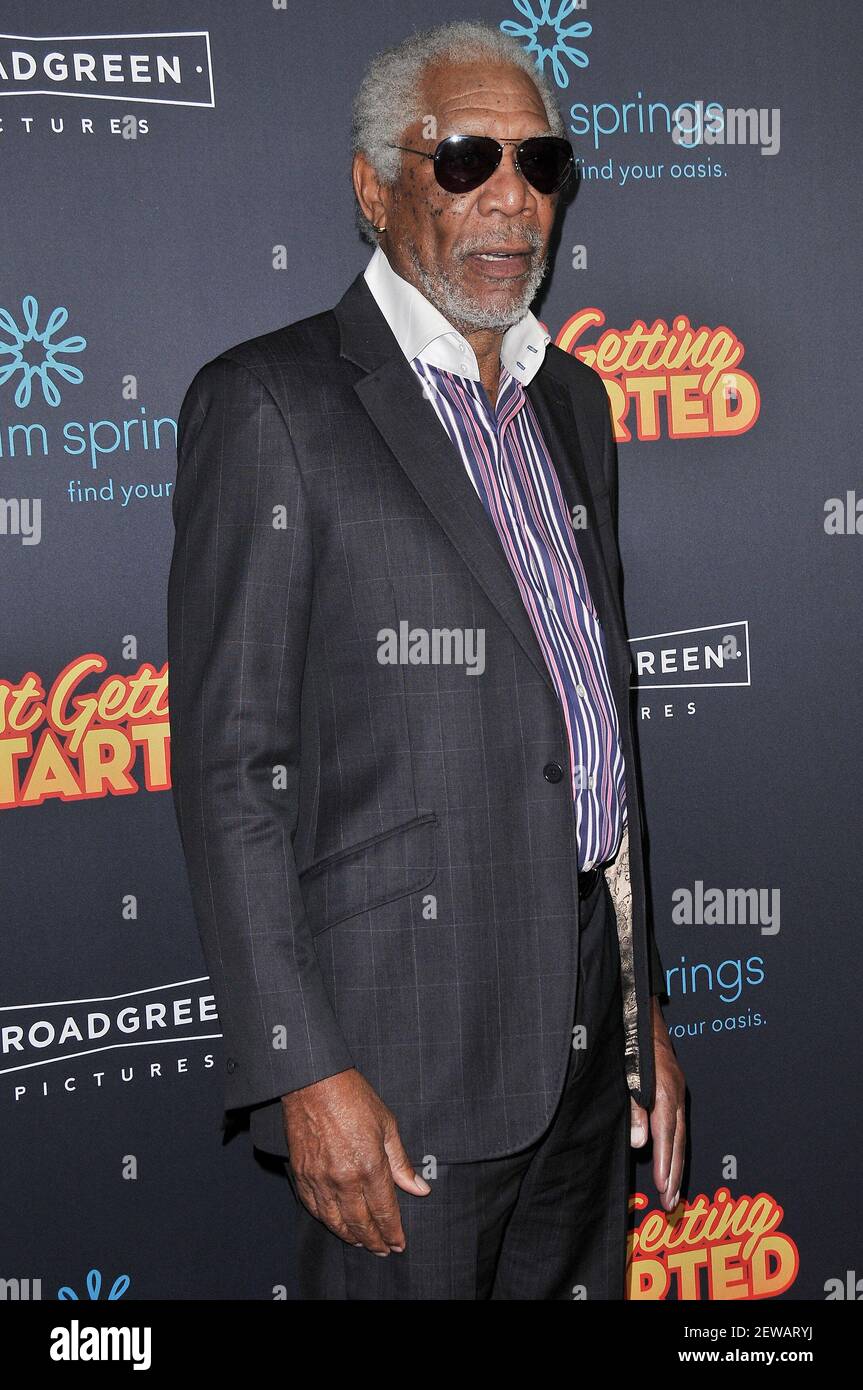 Morgan Freeman arrives at the "Just Getting Started" Los Angeles ...