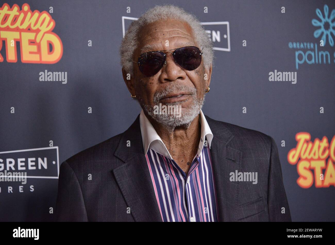 Morgan Freeman arrives at the "Just Getting Started" Los Angeles ...