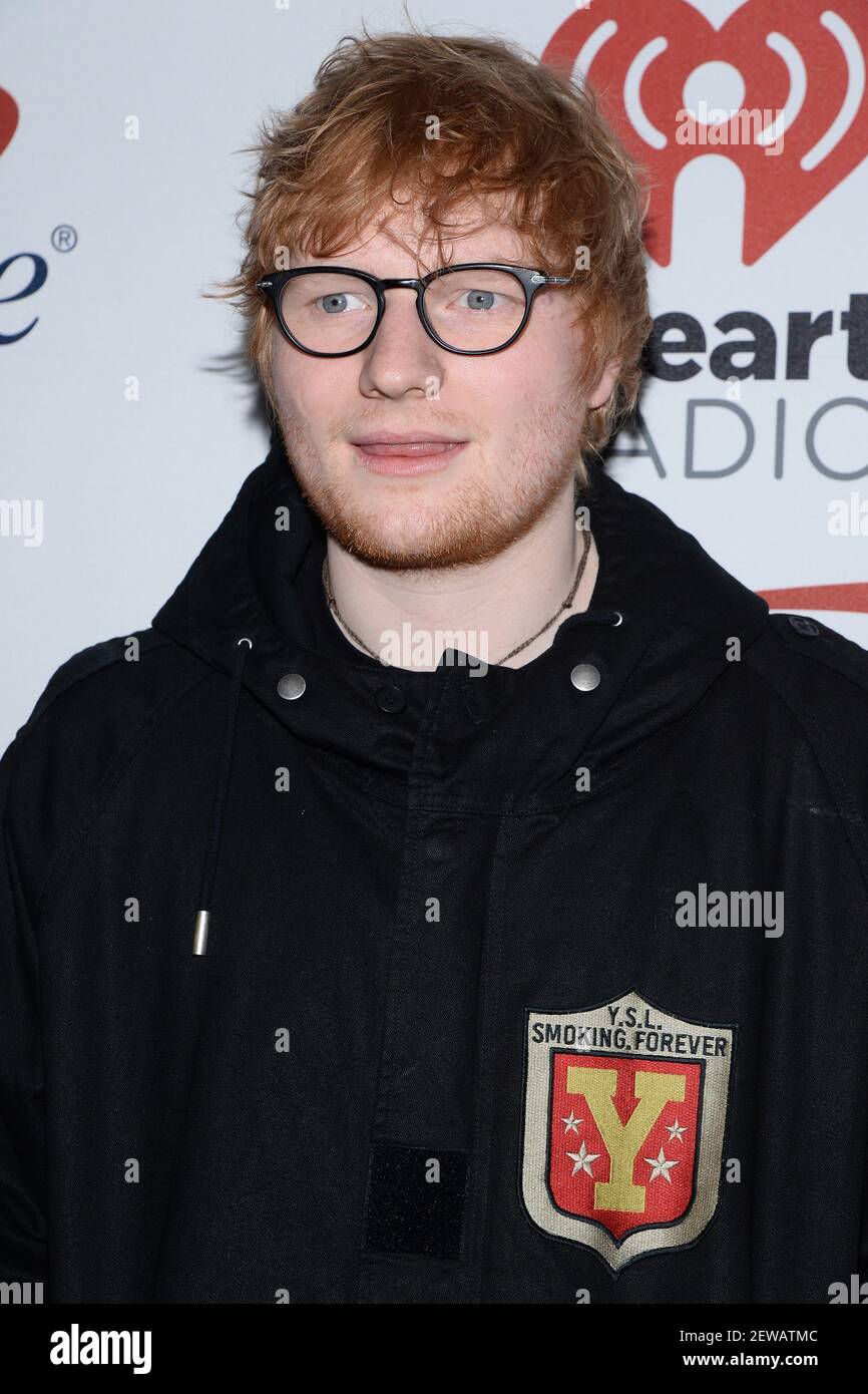 Singer-songwriter Ed Sheeran attends the Z100's IHeartRadio Jingle Ball ...